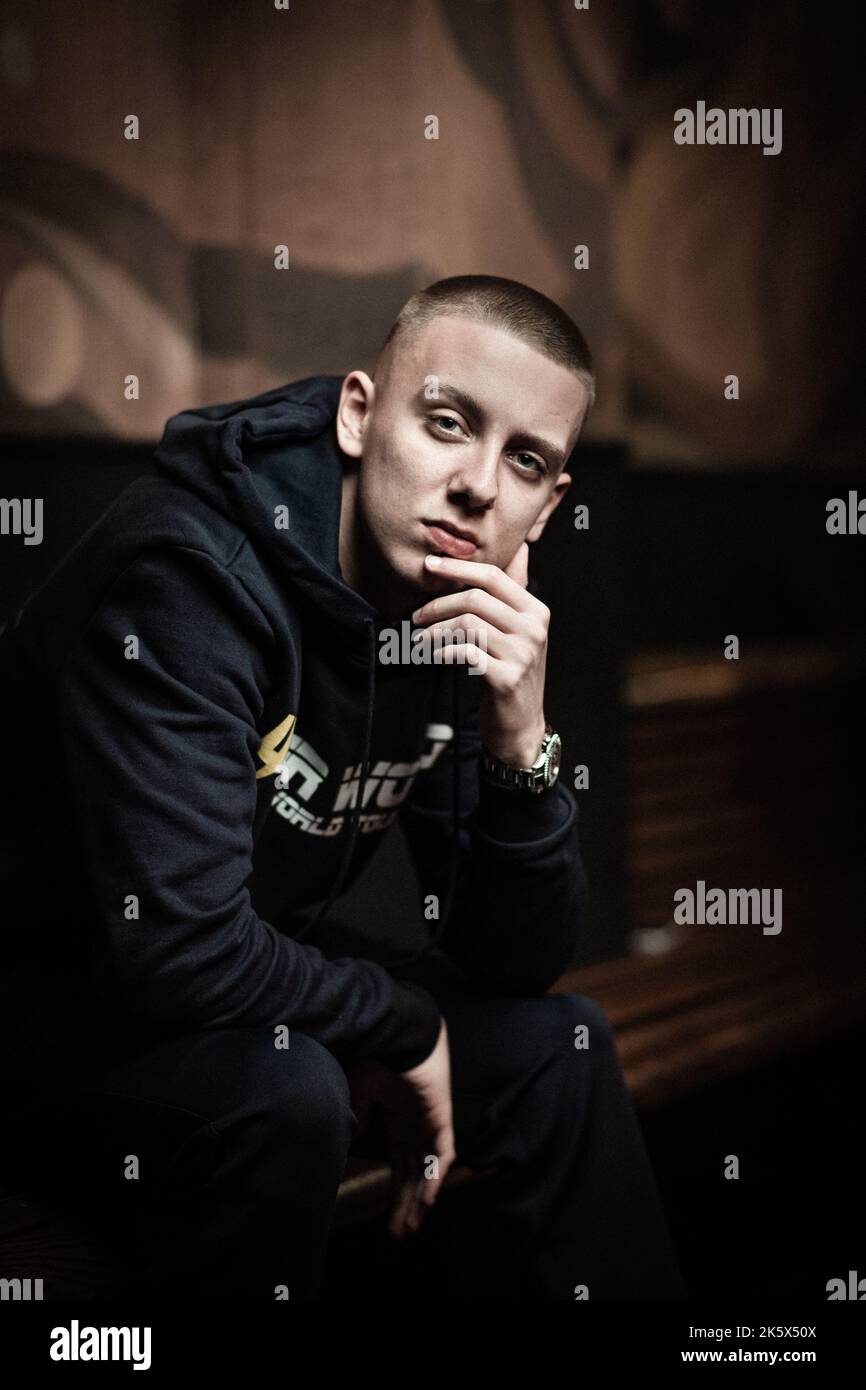 Paris, France, January 31, 2020. British rap singer from Manchester ...