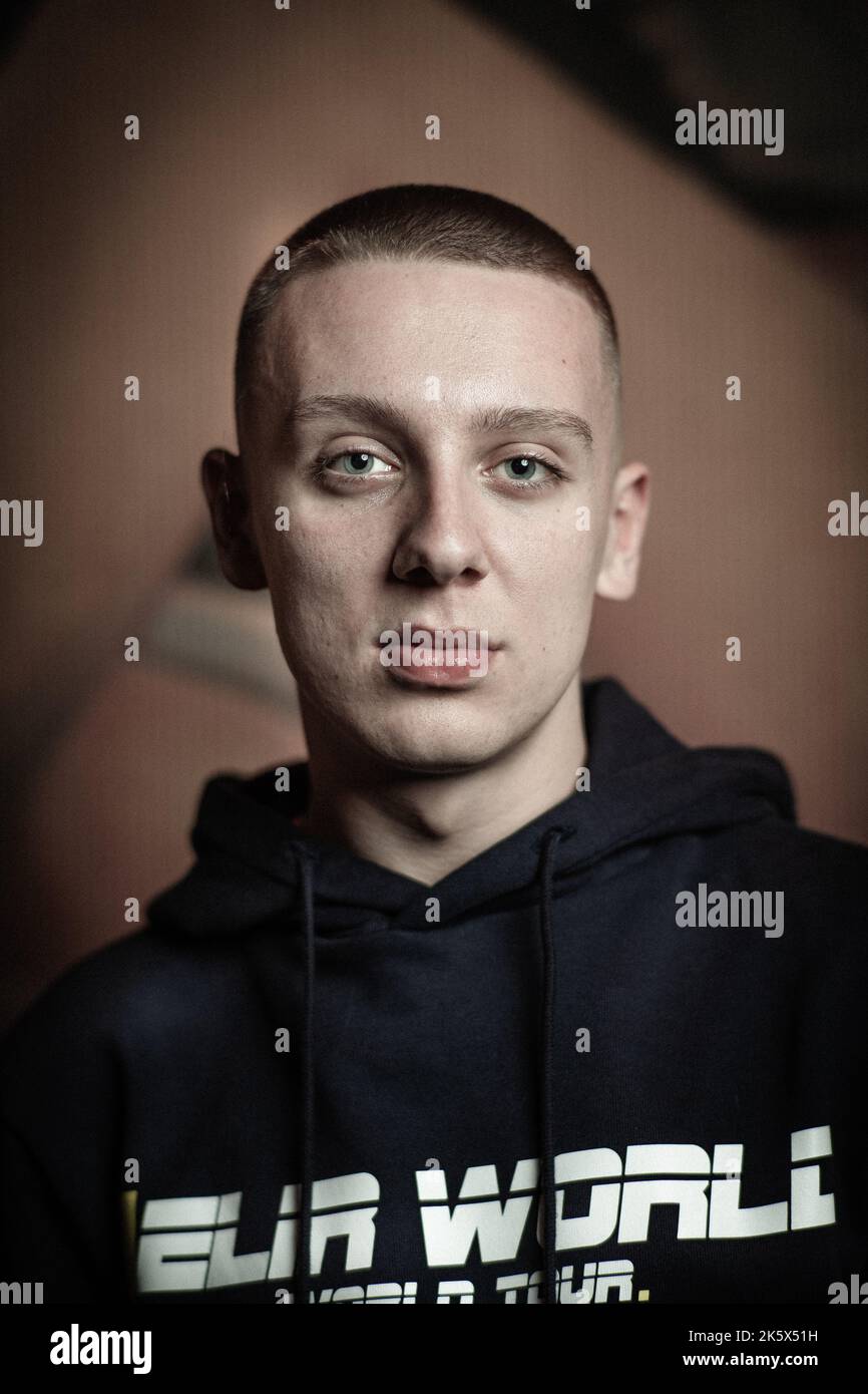 Paris, France, January 31, 2020. British rap singer from Manchester ...