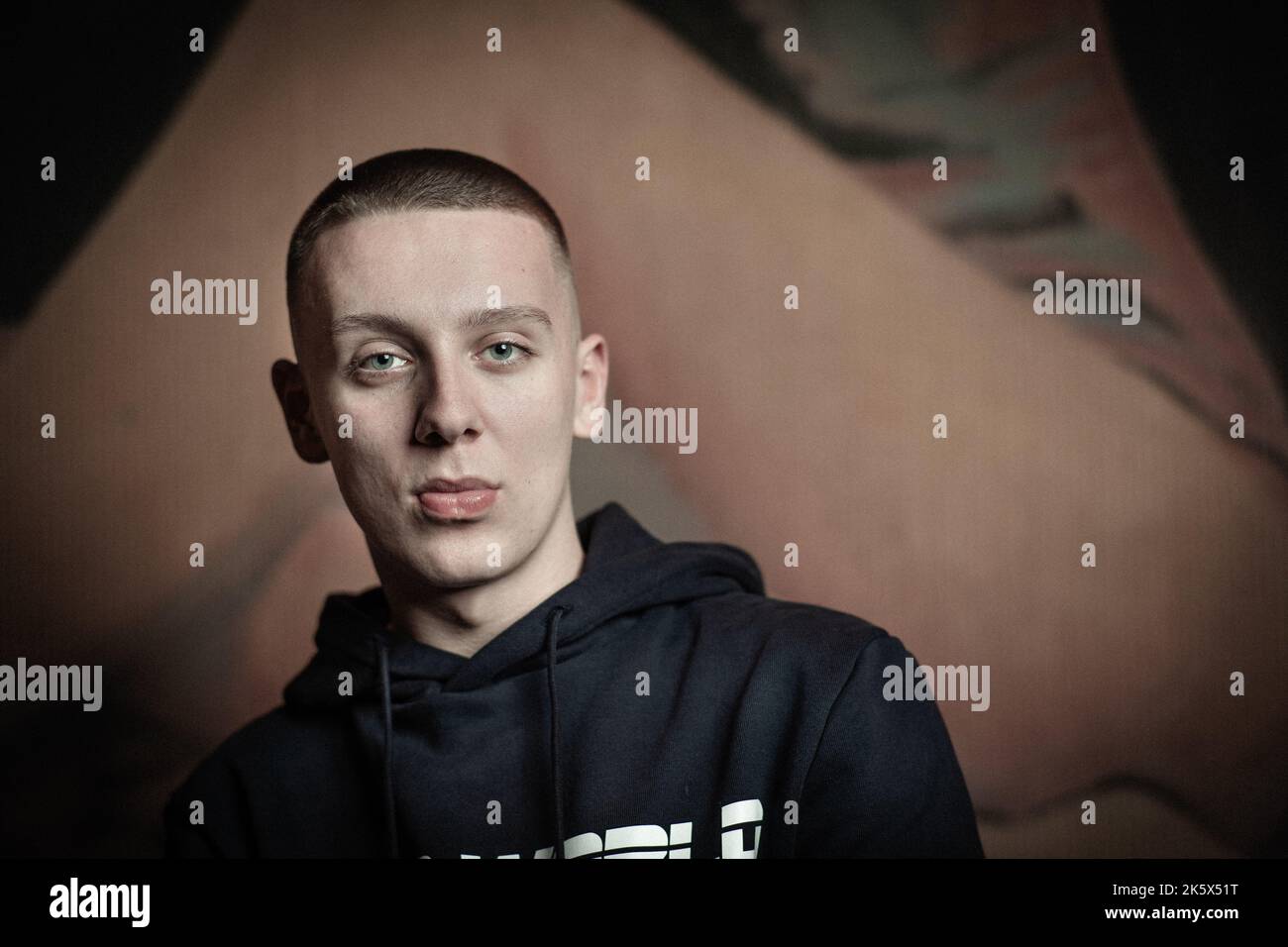 Paris, France, January 31, 2020. British rap singer from Manchester ...