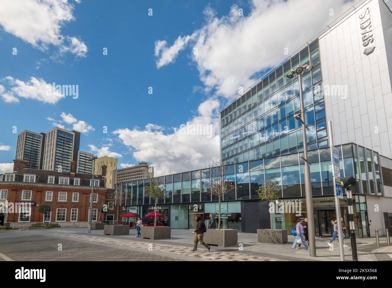 Albion Square, Woking Stock Photo - Alamy