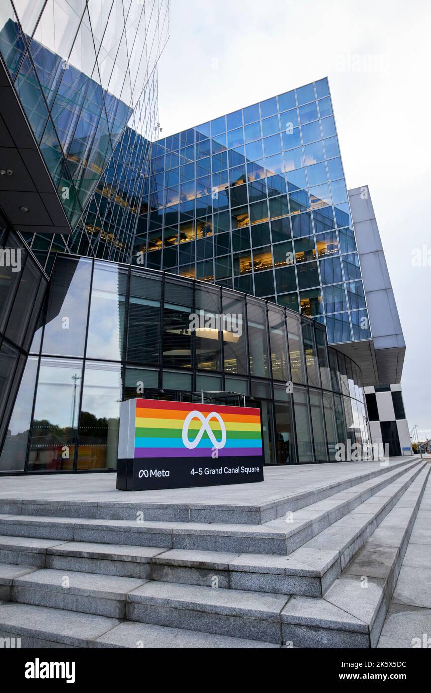meta facebook emea headquarters 4-5 grand canal square dublin republic ...