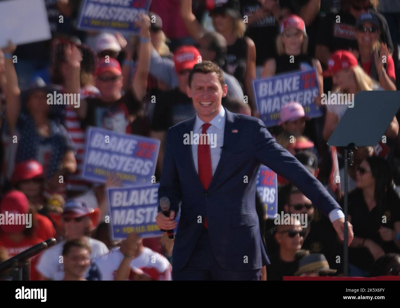 Mesa, Arizona, USA. 9th Oct, 2022. Arizona Republican candidate for the ...