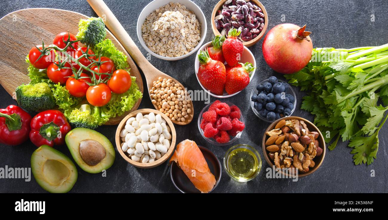 Cholesterol lowering food products. Diet increasing levels of high ...