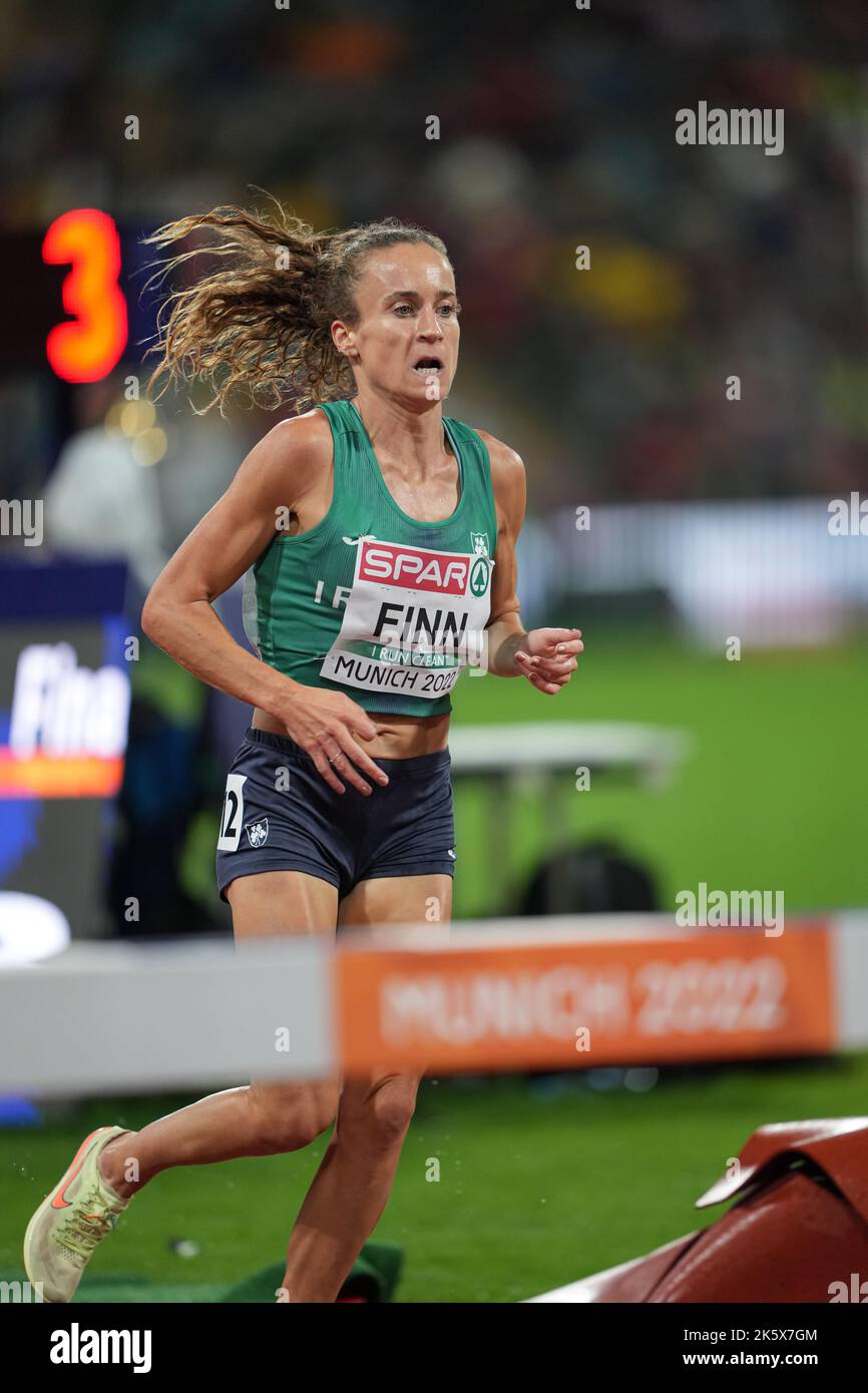 Michelle Finn participating in the 3000m steeplechase of the European ...