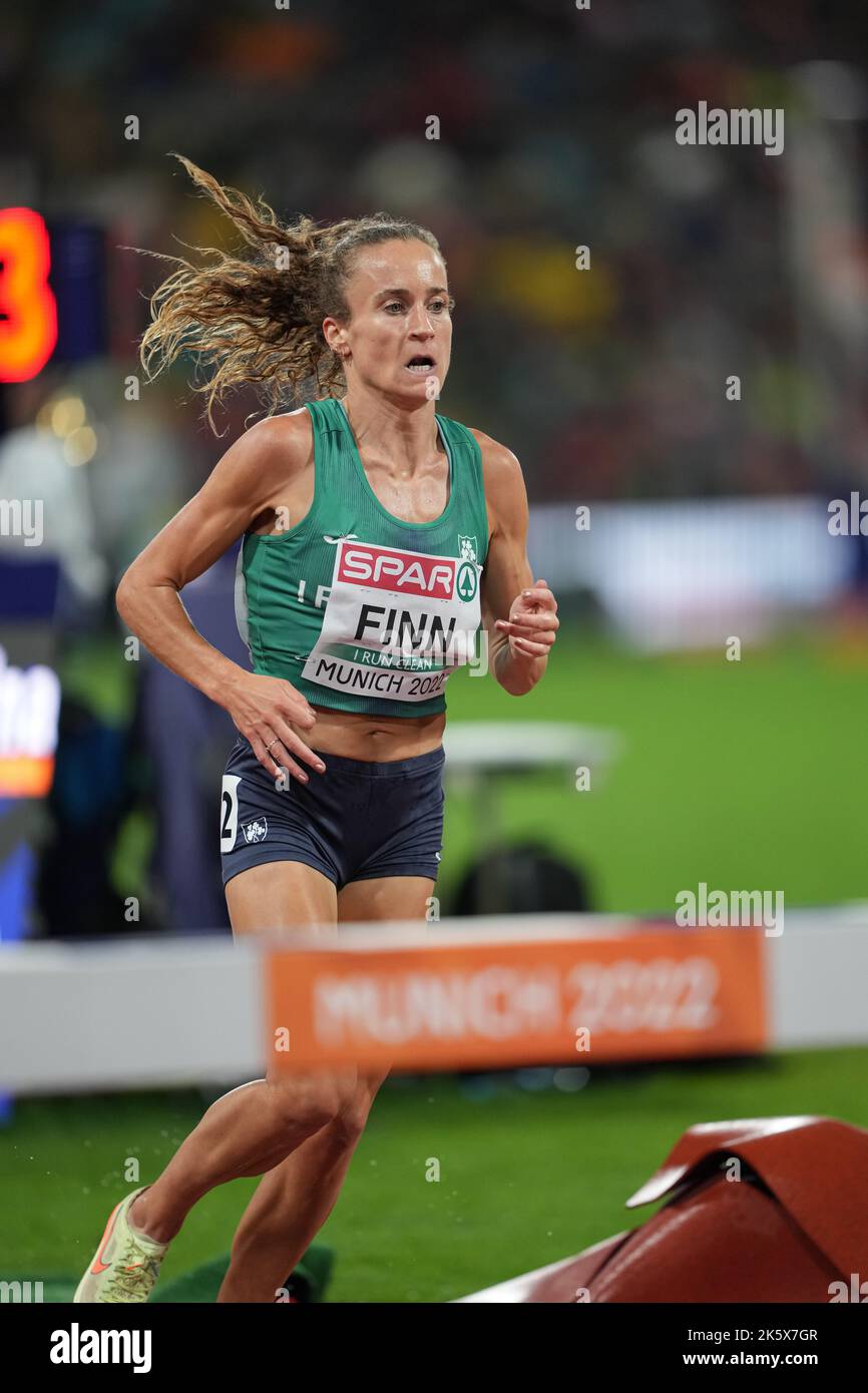 Michelle Finn participating in the 3000m steeplechase of the European Athletics Championships in ...
