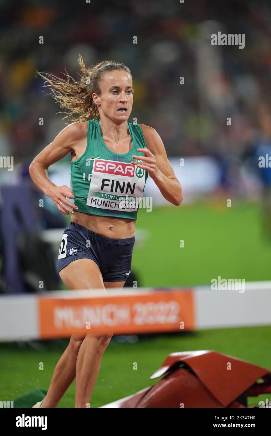 Michelle Finn participating in the 3000m steeplechase of the European Athletics Championships in ...