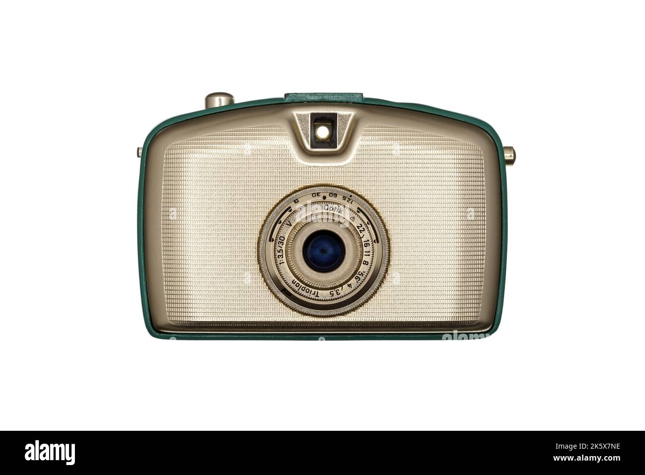 Classic roll-film camera, isolated on white background Stock Photo - Alamy