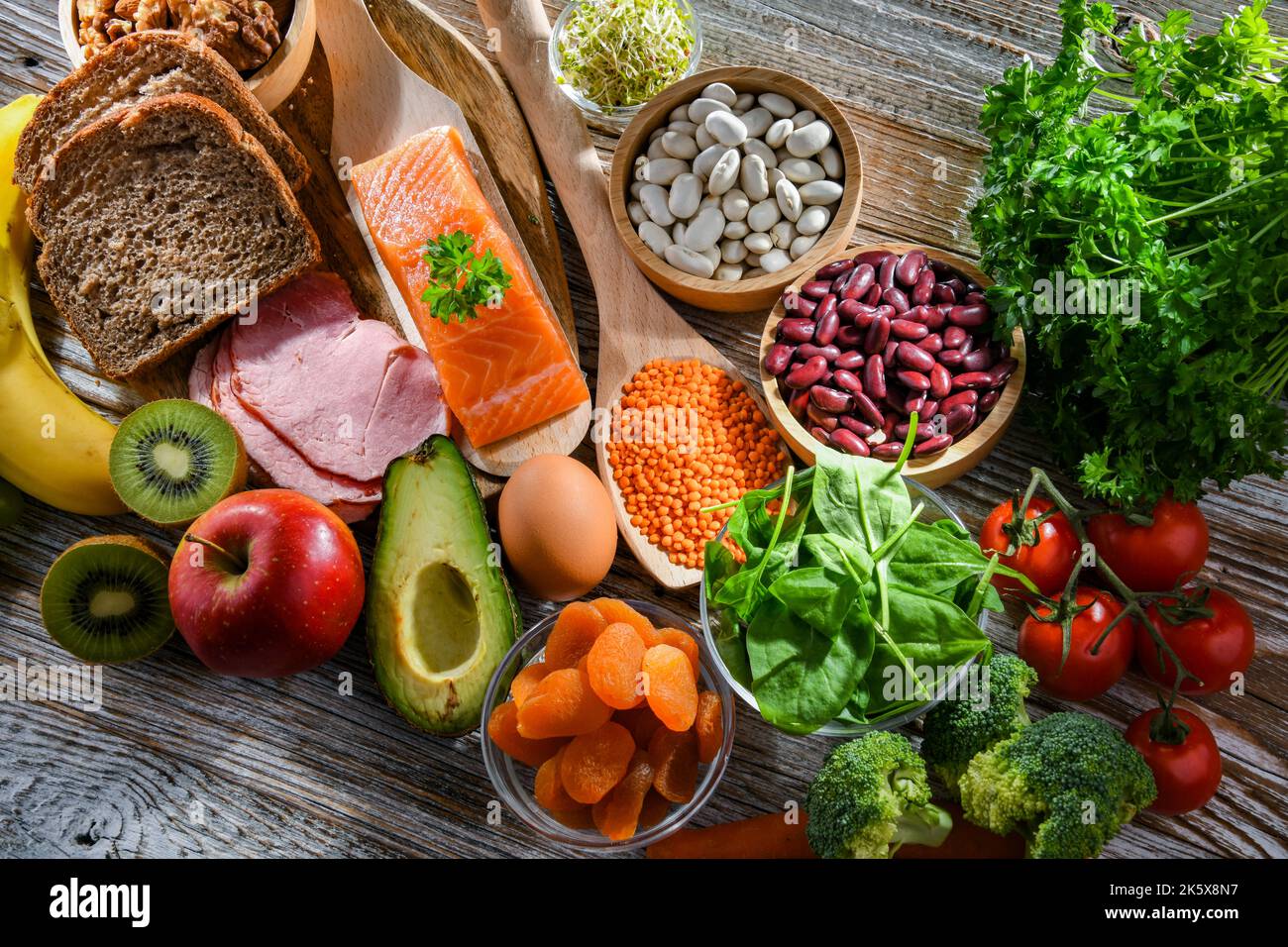 Food products recommended for pregnancy. Healthy diet Stock Photo - Alamy