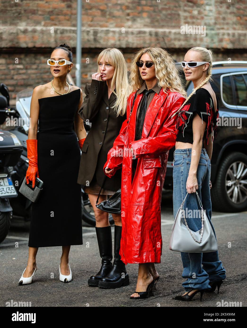 MILAN, Italy- September 23 2022: Anna Rosa Vitiello, Jeanette Friis ...