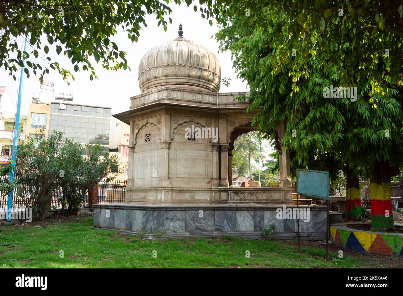 Small temple inside Krishnapura Chhatri, Indore, Madhya Pradesh. Indian ...