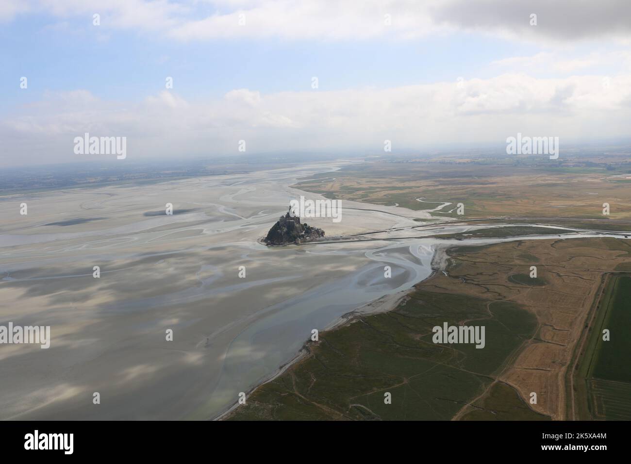 Aerial view of the Mont Saint Michel bay Stock Photo - Alamy