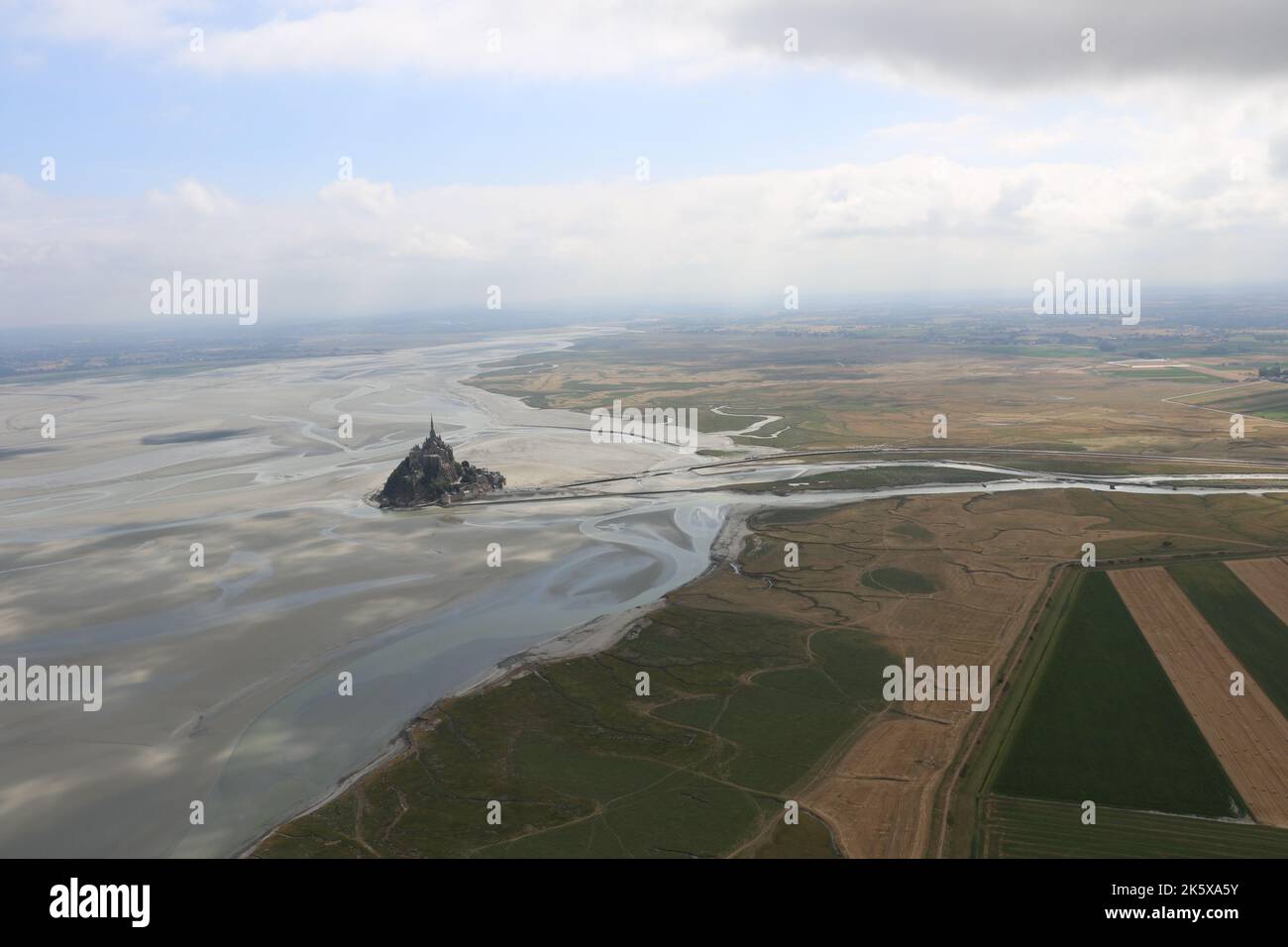 Aerial view of the Mont Saint Michel bay Stock Photo - Alamy