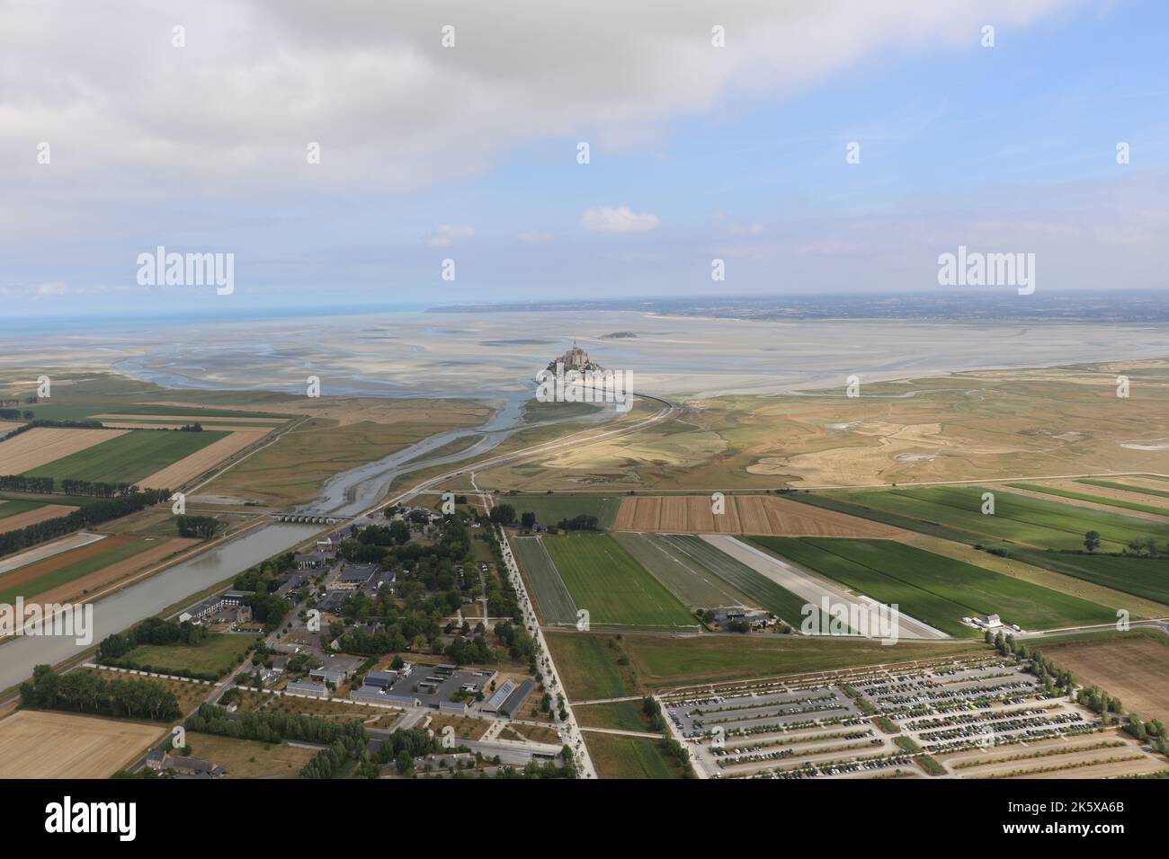Aerial view of the Mont Saint Michel bay Stock Photo - Alamy