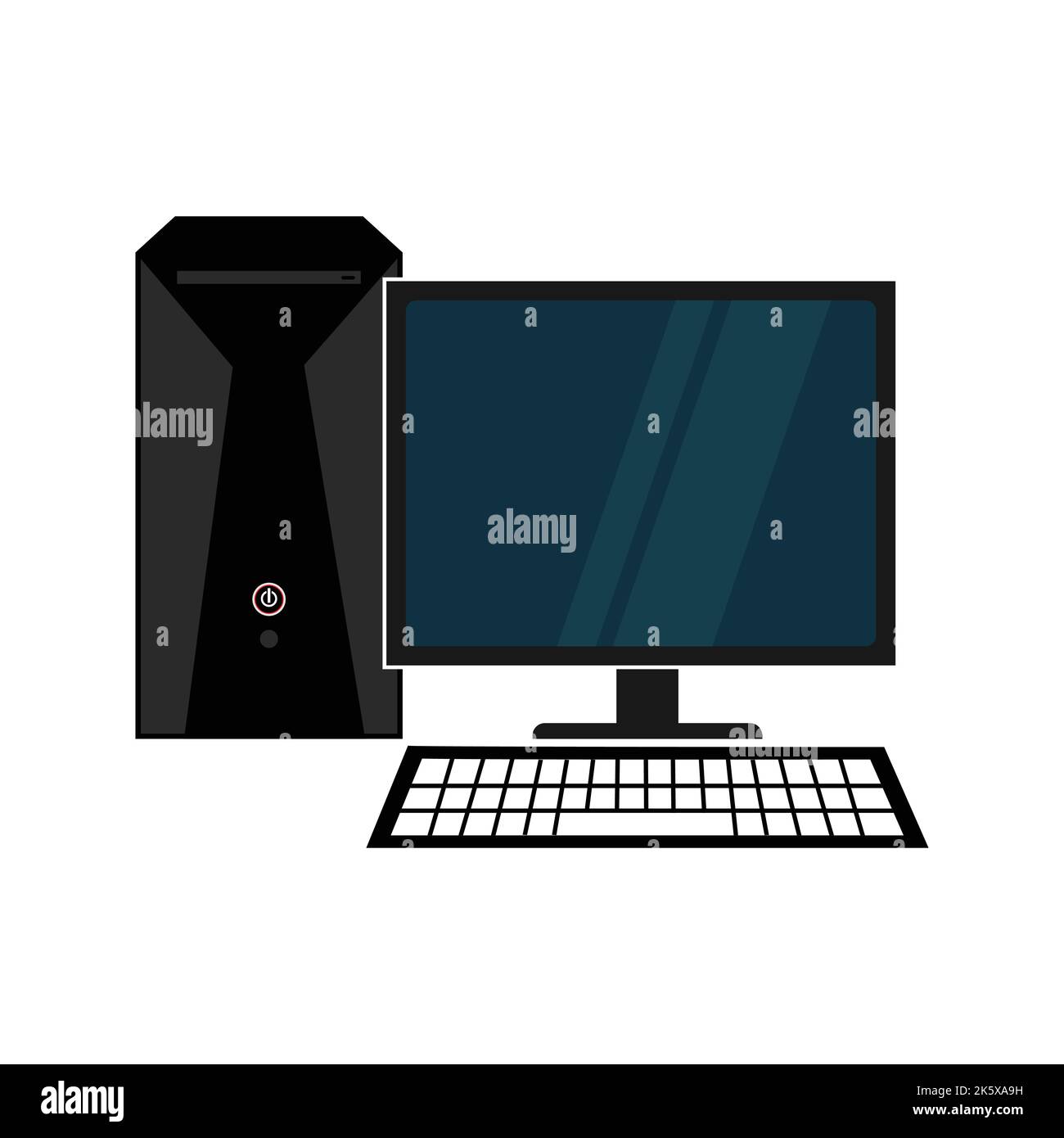 computer flat icon Stock Vector Image & Art - Alamy