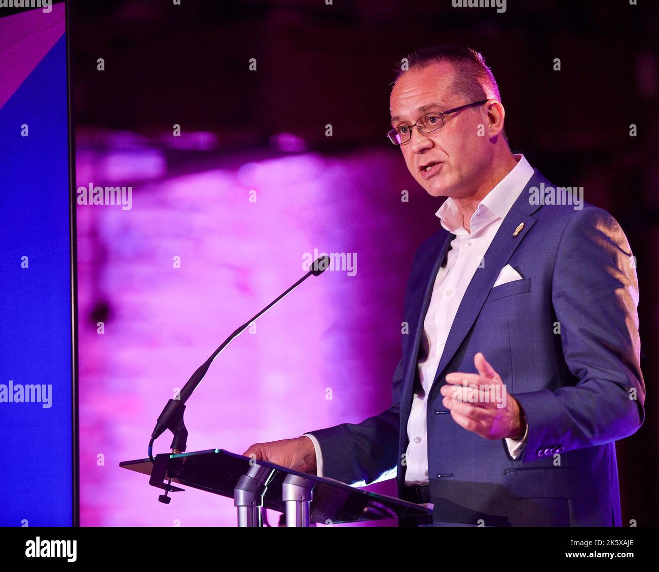 Manchester, England - 10th October 2022 - World Cup Chairman Jon Dutton ...