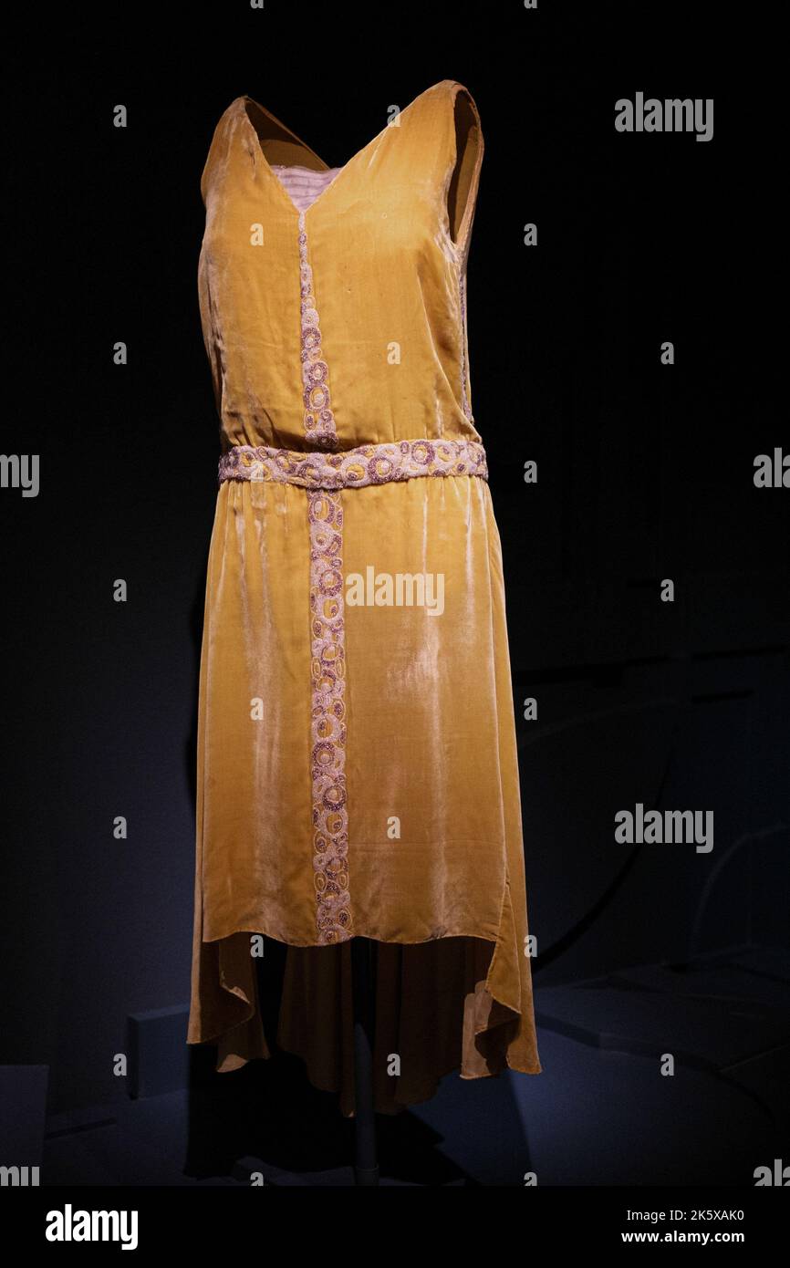 Madrid, Spain. 10th Oct, 2022. Designer dress of Gabrielle?Chanel seen ...