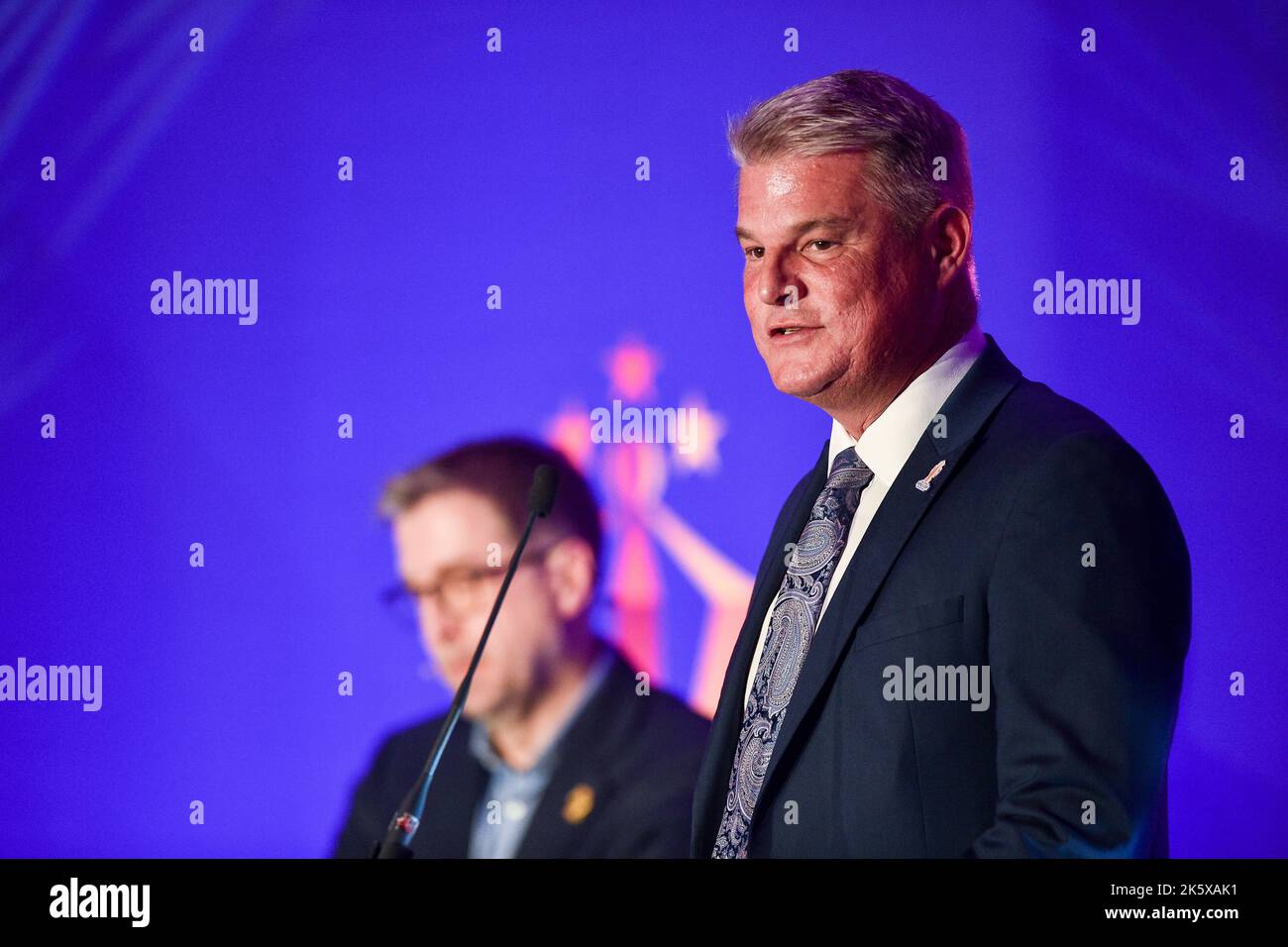 Manchester, England - 10th October 2022 - Minister for Sport, Arts and ...
