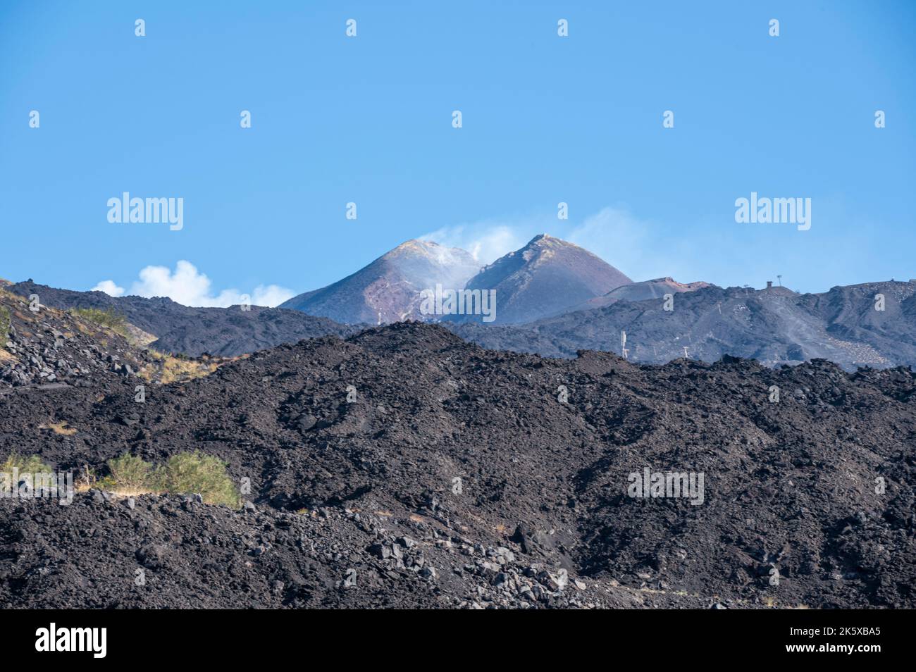 The summit of the Etna volcano with the summit craters Stock Photo - Alamy