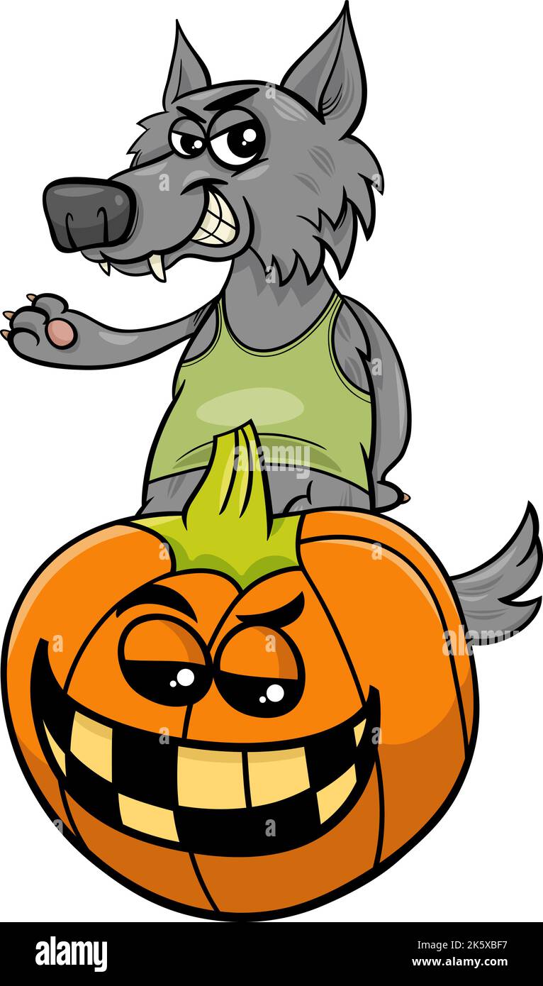 Cartoon illustration funny werewolf hi-res stock photography and images ...