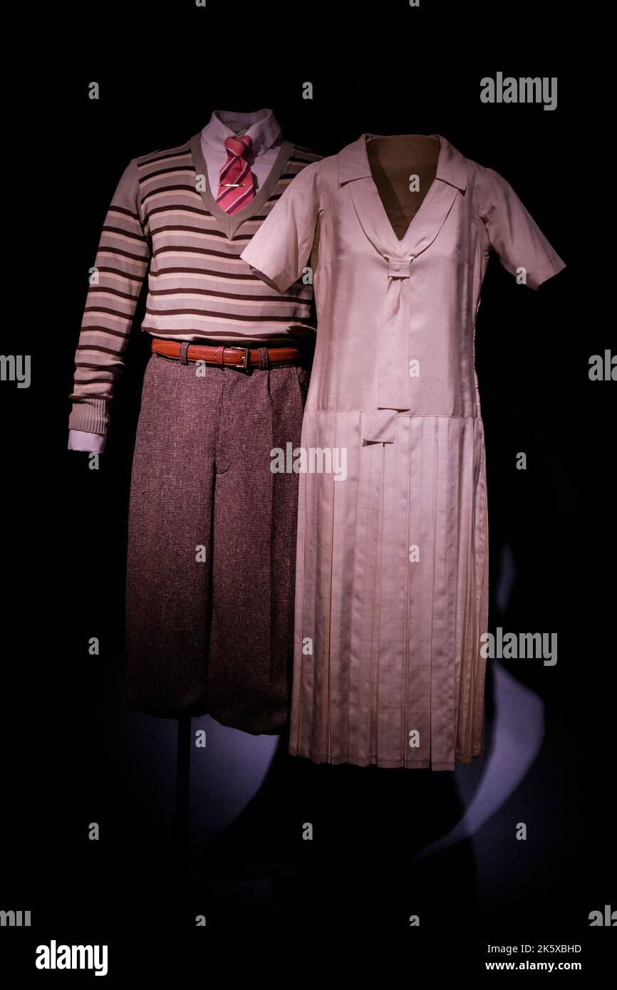Madrid, Spain. 10th Oct, 2022. Designer dress of Gabrielle?Chanel seen ...