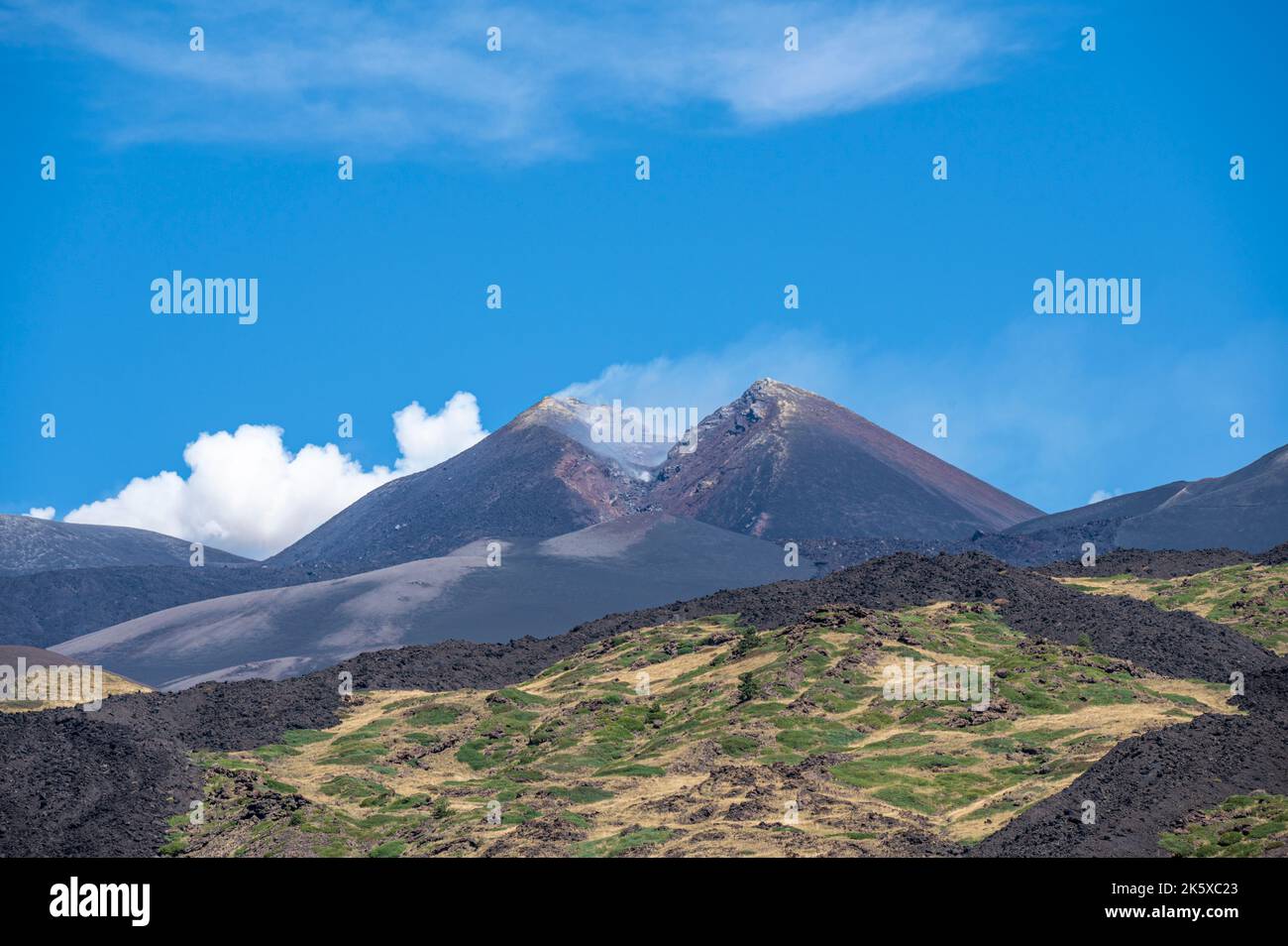 The summit of the Etna volcano with the summit craters Stock Photo - Alamy