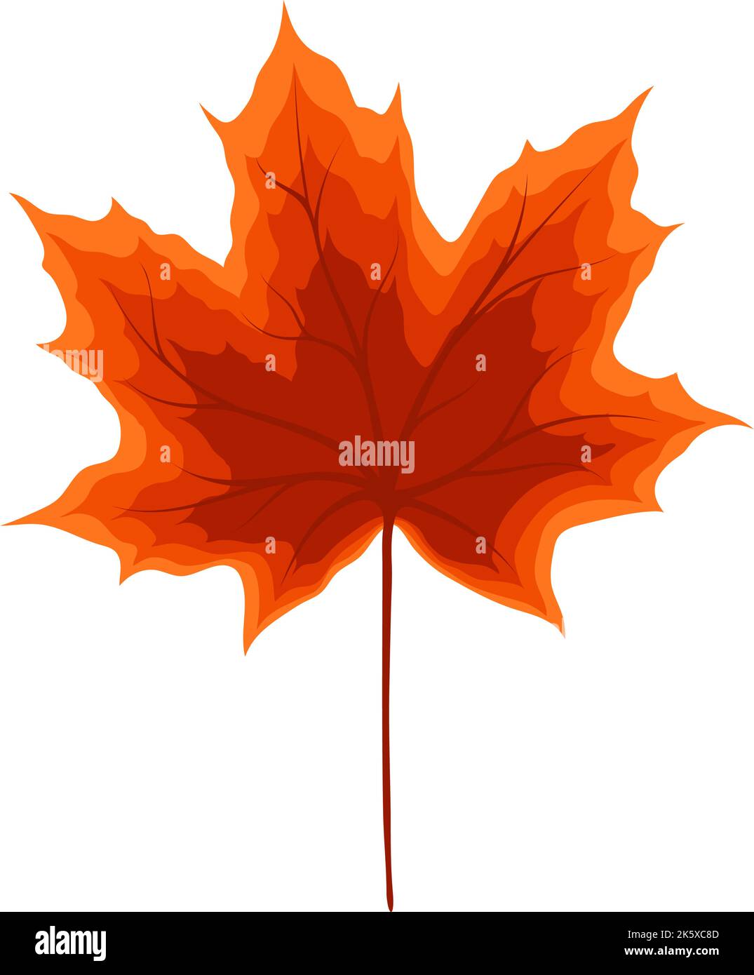 Autumn maple leaf. Leaf fall. Vector illustration Stock Vector Image ...