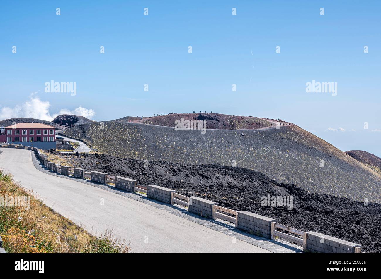Etna, Italy - 09-15-2022: A beautiful Silvestre Crater of the vulcano ...