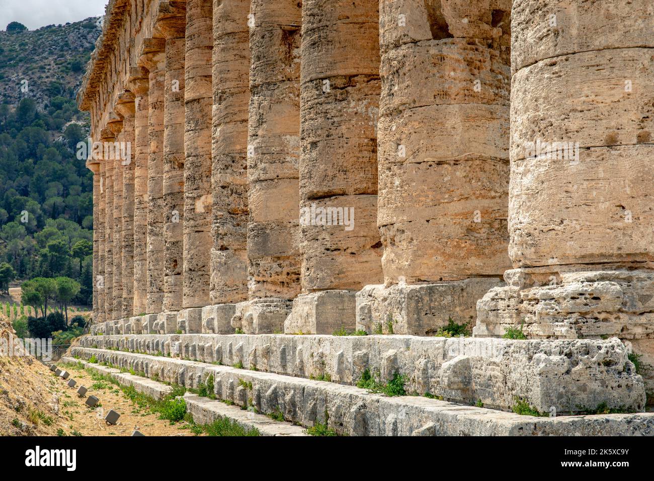 Calatafimi-Segesta, Sicily, Italy - July 9, 2020: Doric Temple and ...
