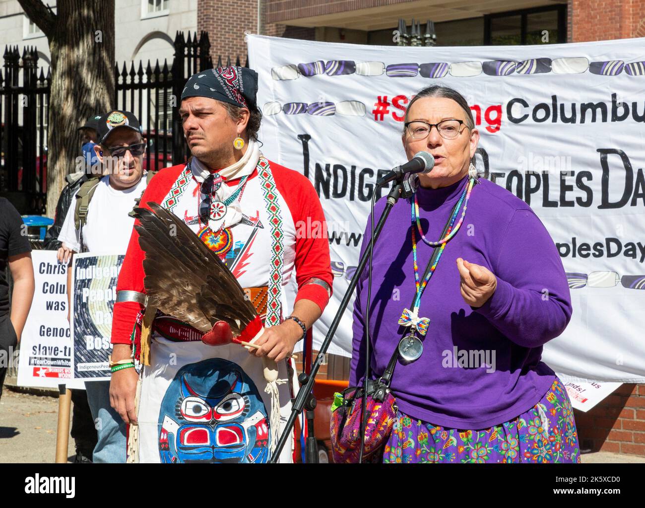 October 8, 2022. Boston, MA. Marchers took to the streets in Boston to ...