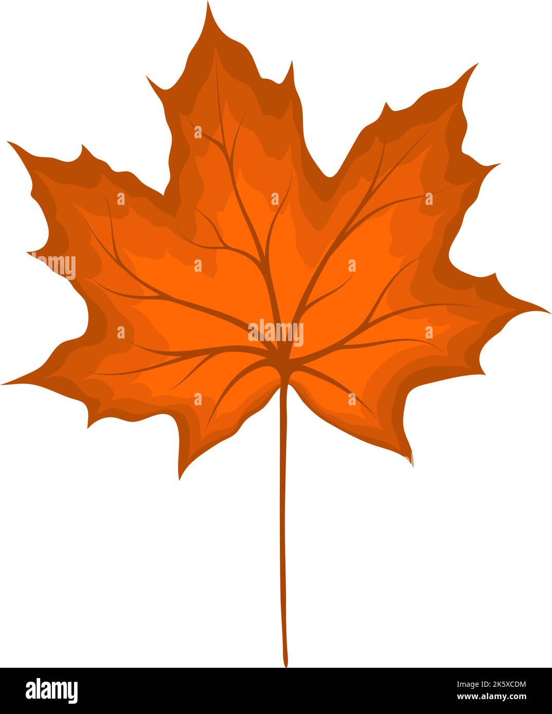Autumn maple leaf. Leaf fall. Vector illustration Stock Vector Image ...