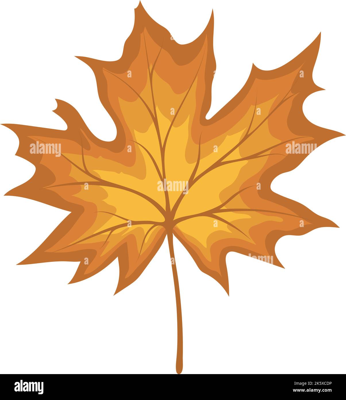 Autumn maple leaf. Leaf fall. Vector illustration Stock Vector Image ...