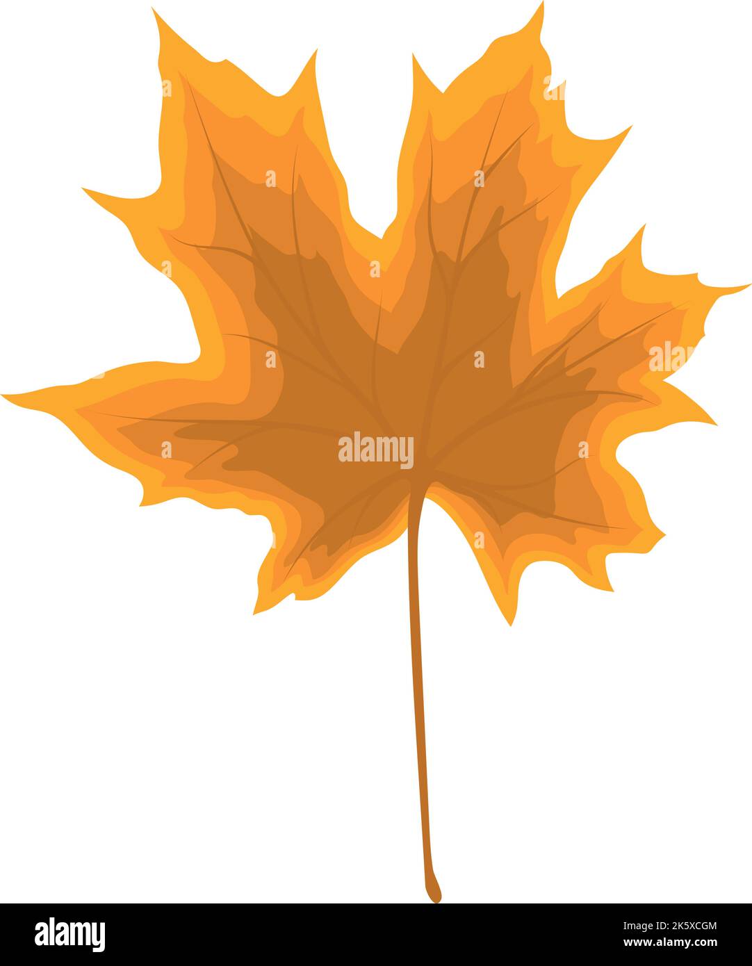 Autumn maple leaf. Leaf fall. Vector illustration Stock Vector Image ...