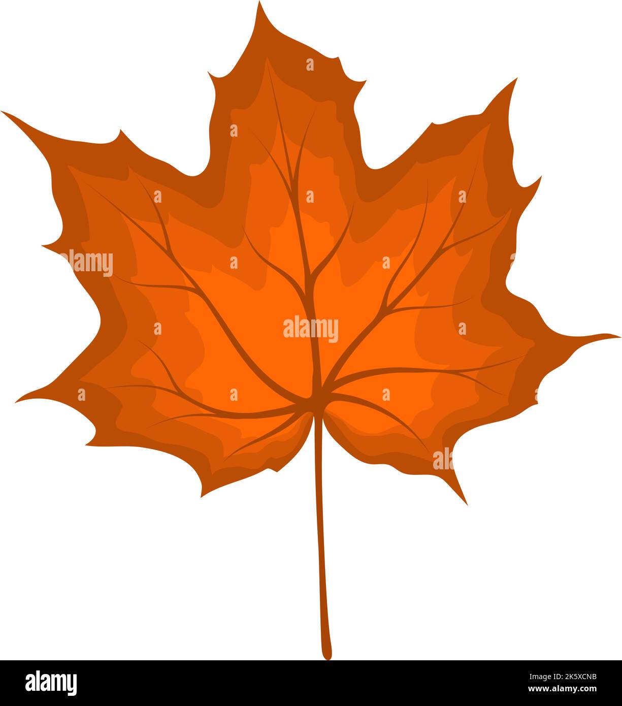 Autumn maple leaf. Leaf fall. Vector illustration Stock Vector Image ...