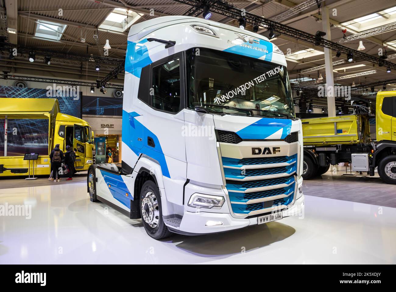 DAF XF Hydrogen fuel cell EV truck at the Hannover IAA Transportation ...