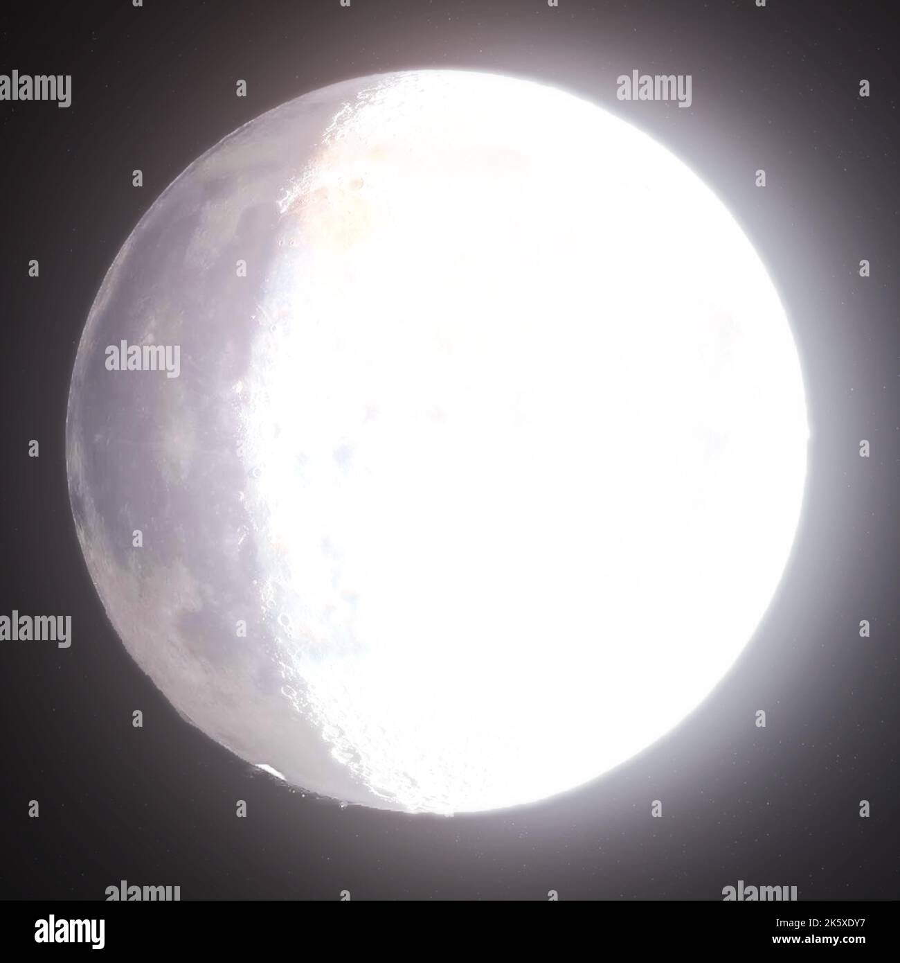 Moon evening sky Stock Vector Images - Alamy