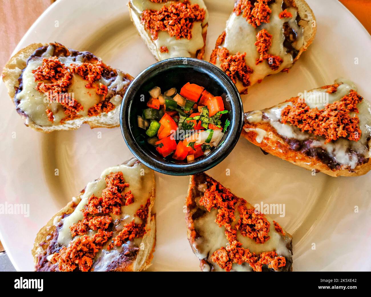 Mexican breakfast bread roll with chorizos in Zicatela Puerto Escondido ...