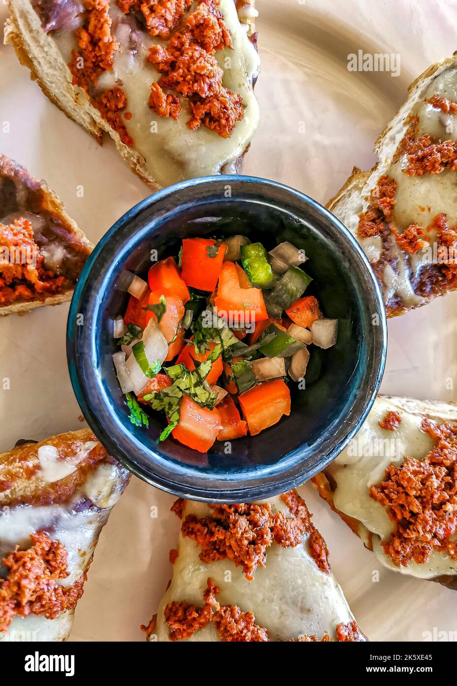 Mexican breakfast bread roll with chorizos in Zicatela Puerto Escondido ...