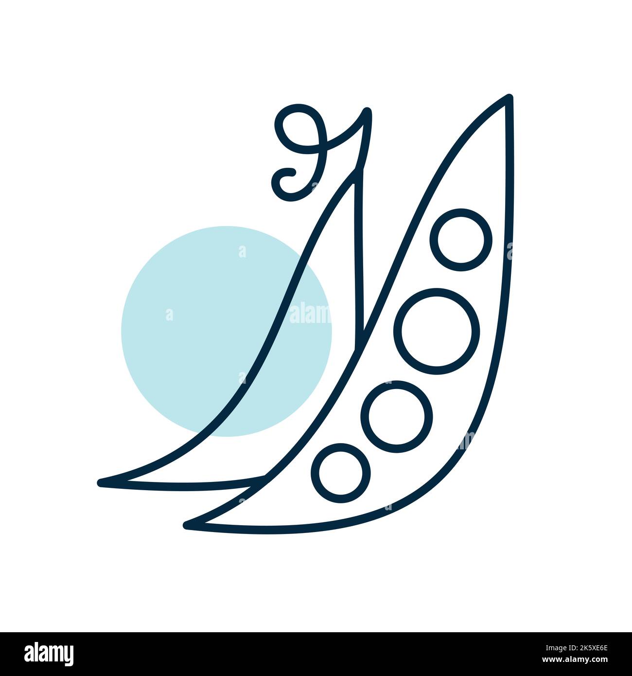 Peas isolated design vector icon. Vegetable sign. Graph symbol for food ...