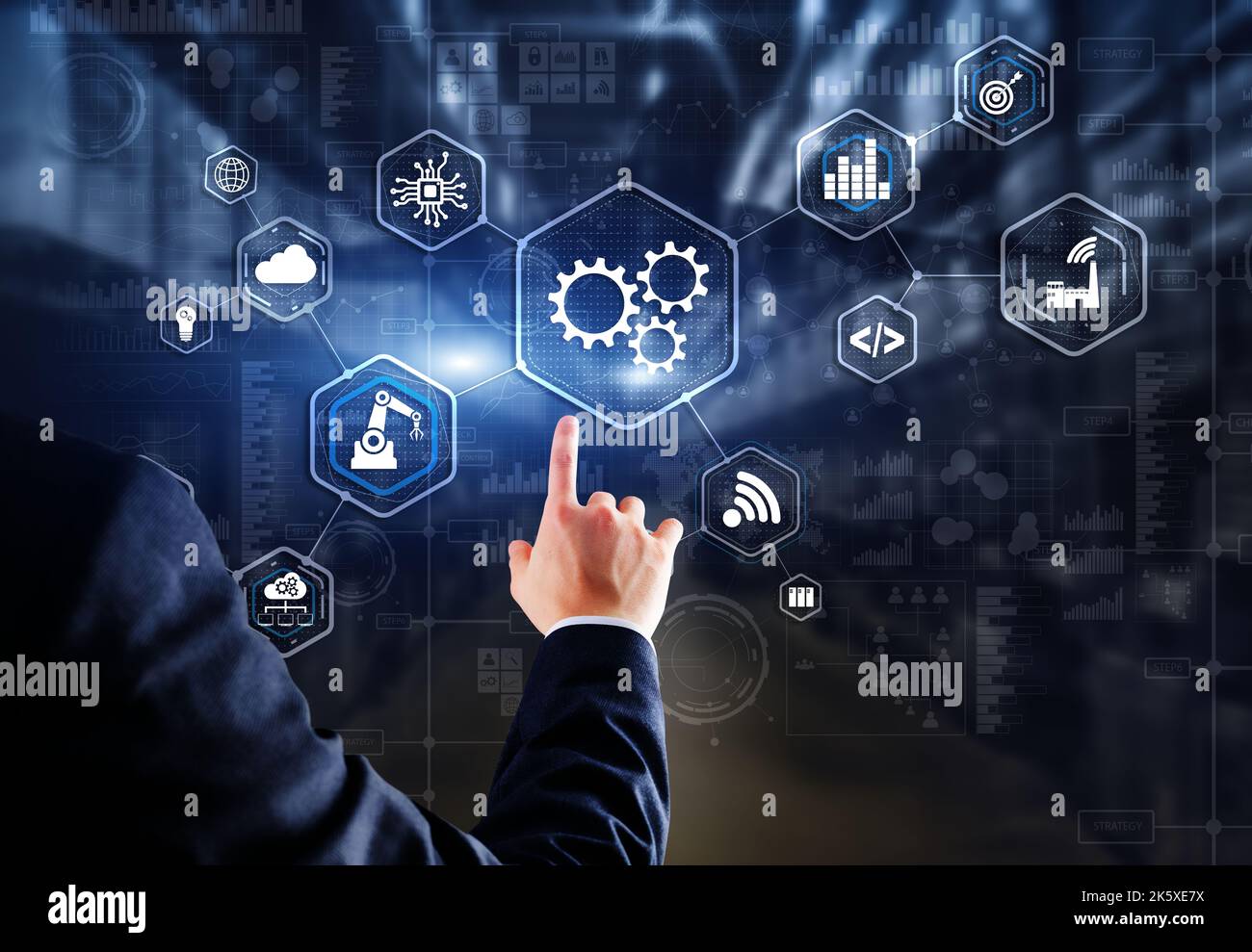 Automation software technology process System business concept 2022 ...