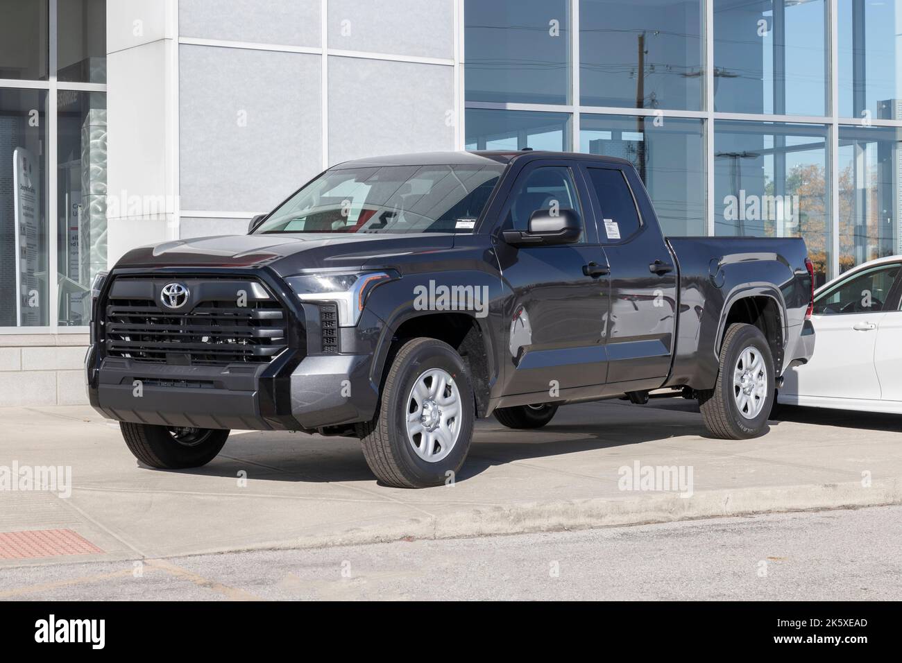 Indianapolis - Circa October 2022: Toyota Tundra display. Toyota offers ...