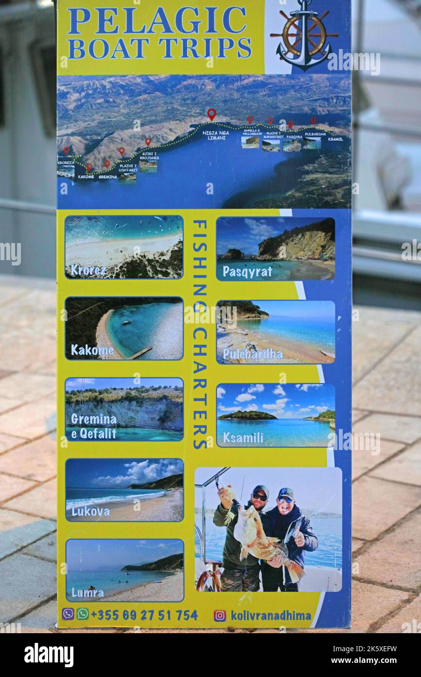 Sarande, Albania, Monday 16 September 2022 Beautiful city sights summer ...