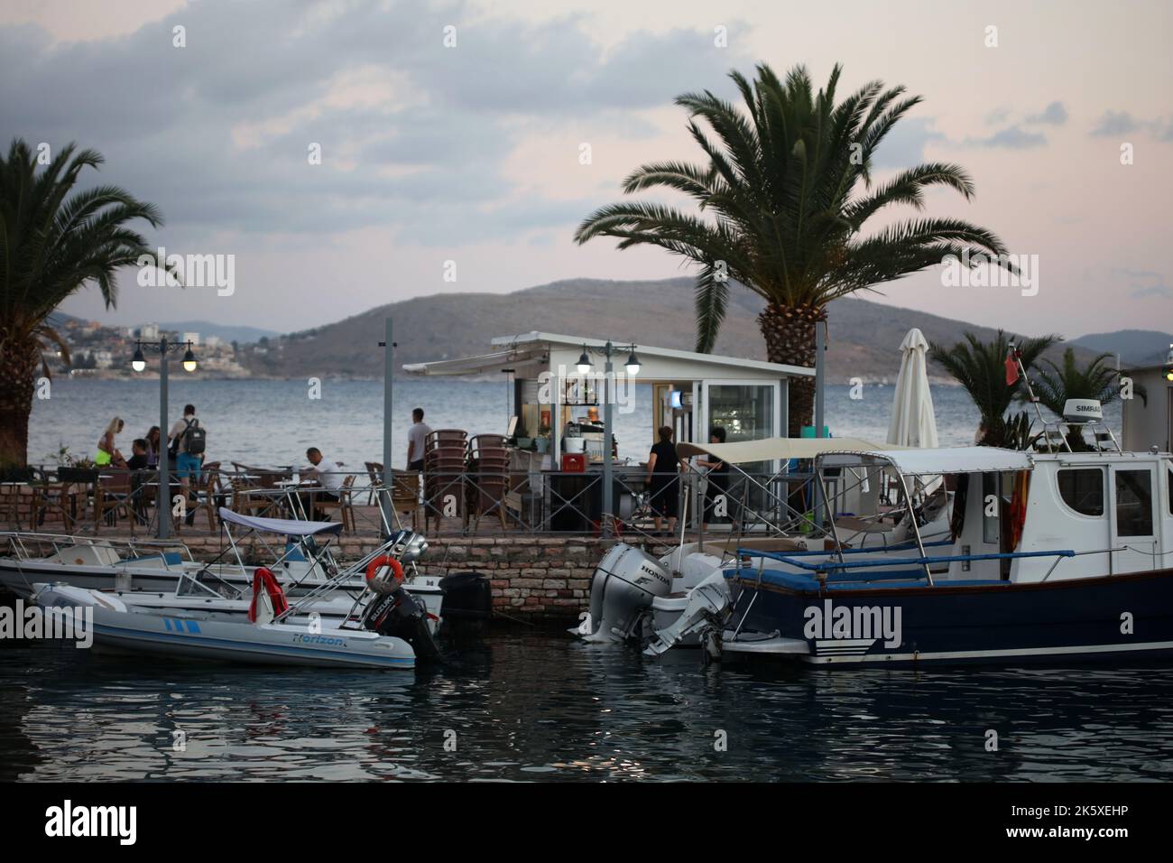 Sarande, Albania, Monday 16 September 2022 Beautiful city sights summer ...
