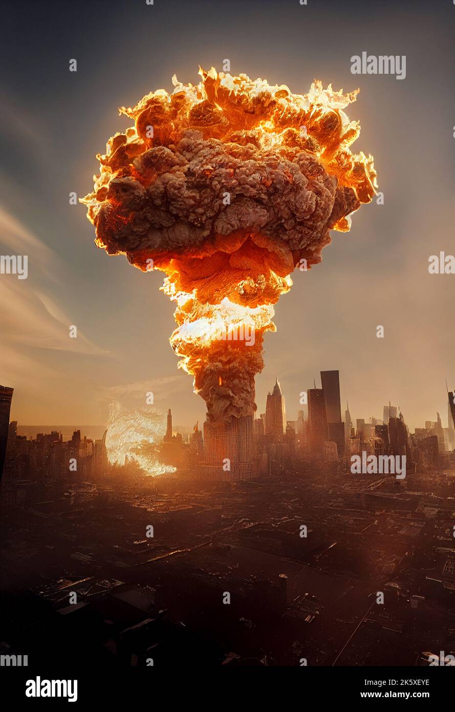 Nuclear explosion illustration hi-res stock photography and images - Alamy