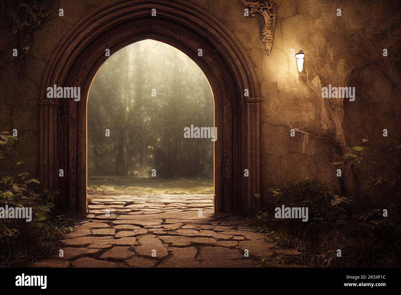 Mystical fantasy gate hi-res stock photography and images - Alamy