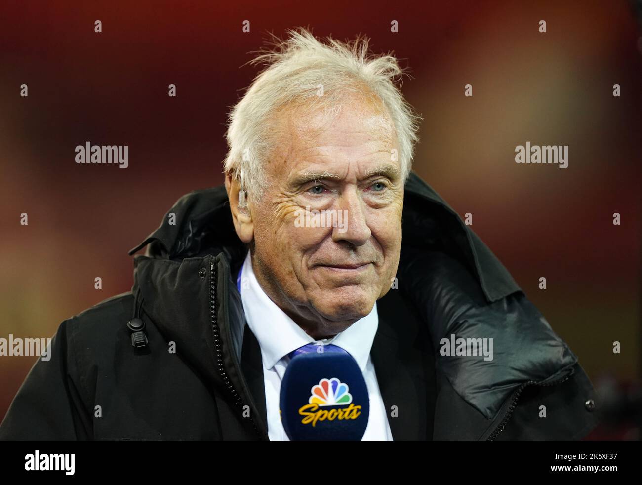 Commentator Martin Tyler ahead of the Premier League match at City ...