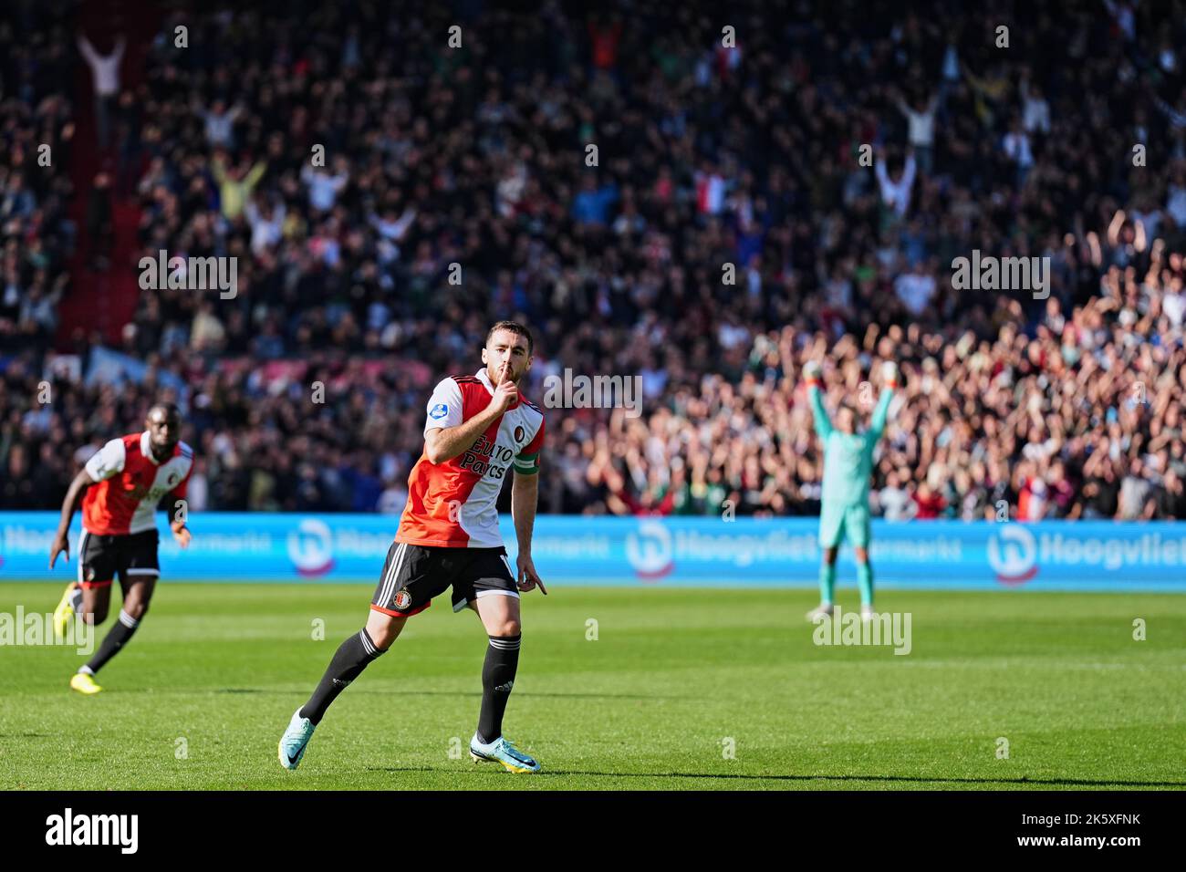 Rotterdam - 09/10/2022, Orkun Kokcu of Feyenoord during the match between Feyenoord v FC Twente ...