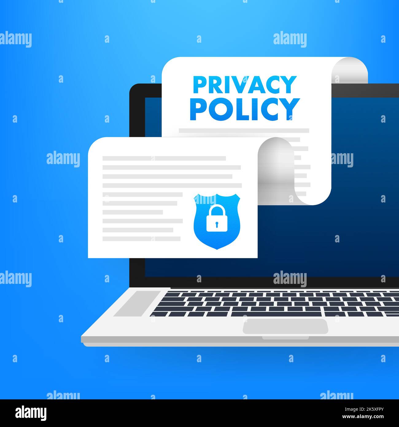 Privacy Policy. Data protection. Cyber Security. Vector stock ...