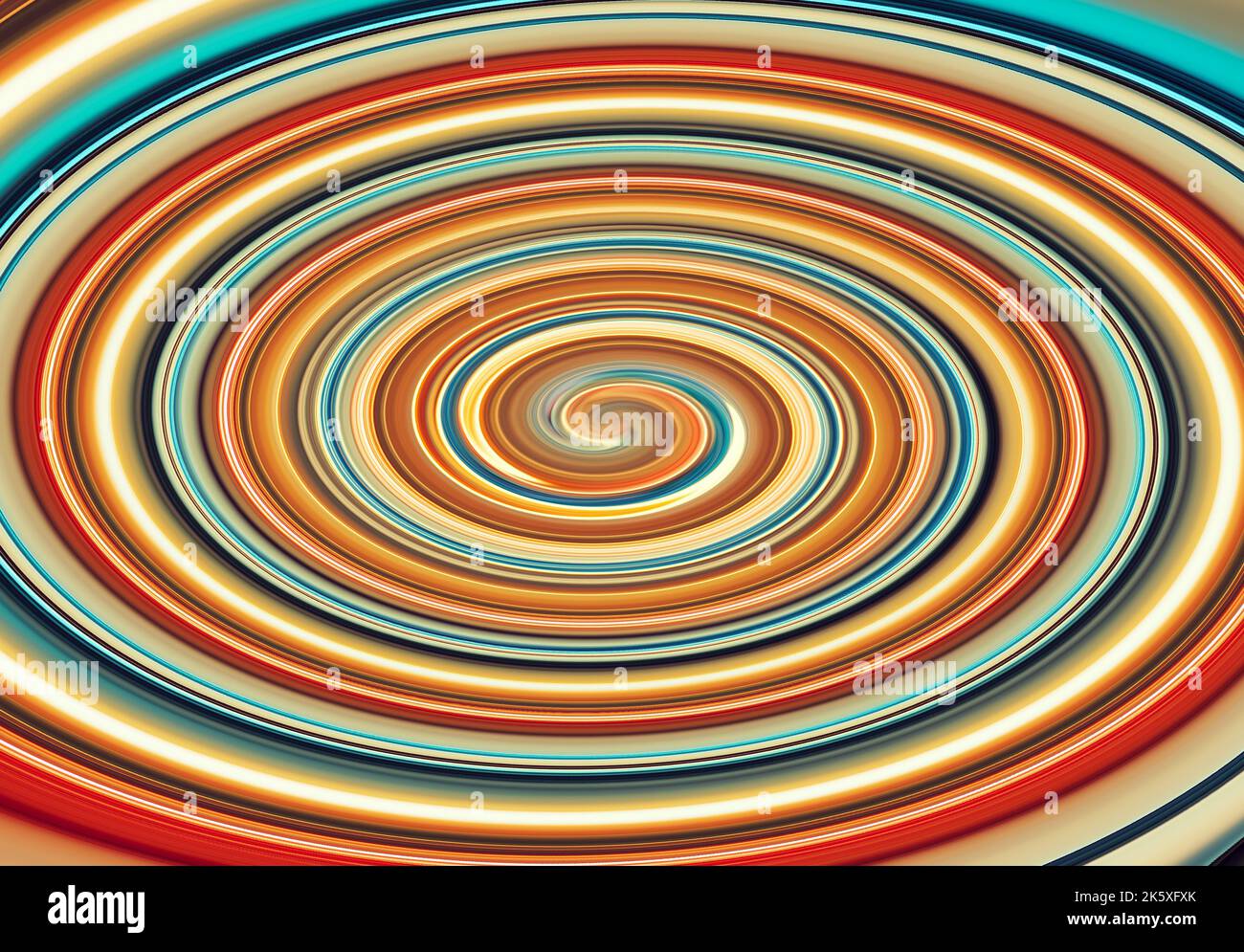 An abstract background in orange and blue colors connected in a ...