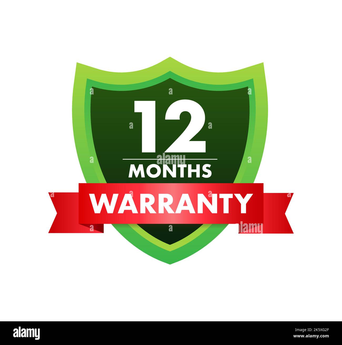 12 months warranty. Support service icon vector stock illustration ...