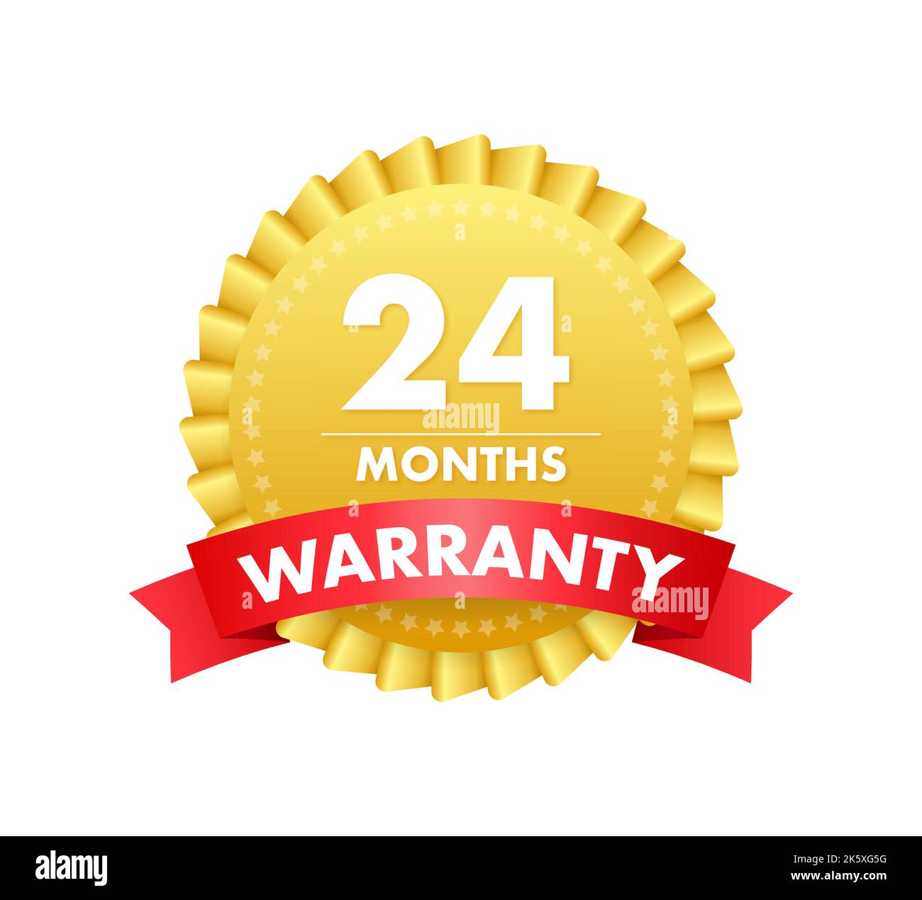24 months warranty. Support service icon vector stock illustration ...